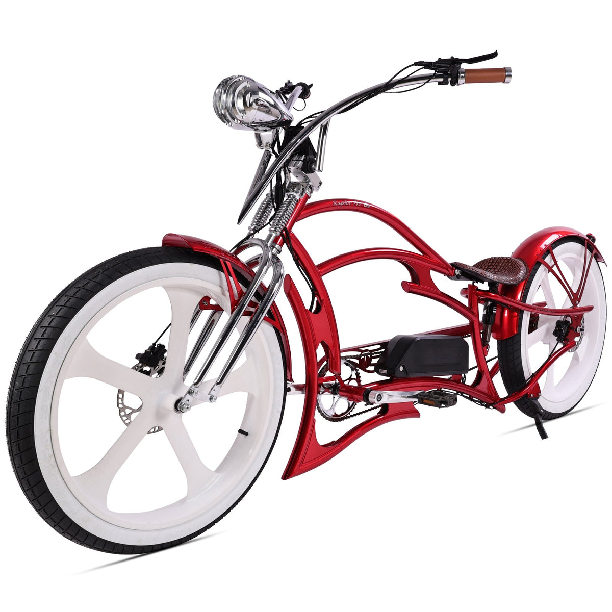Raptor Pro DS 800W Stretch Cruiser Ebike - Tracer Bikes